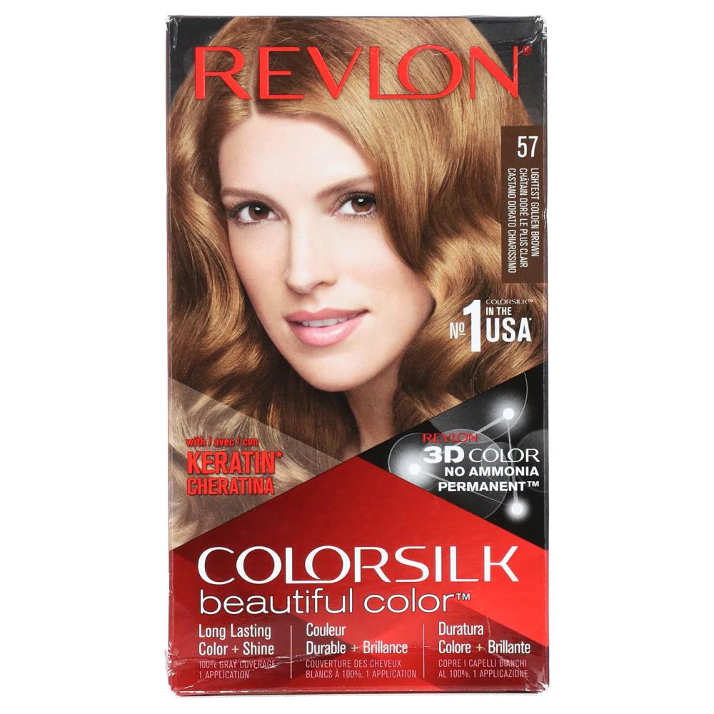 Revlon Colorsilk Lightest Golden Brown Hair Color 57 Revlon Colorsilk Lightest Golden Brown Hair Color 57