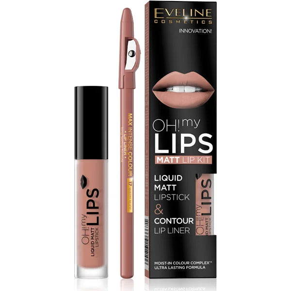 Eveline Oh My Lips Matt Lip Kit 01