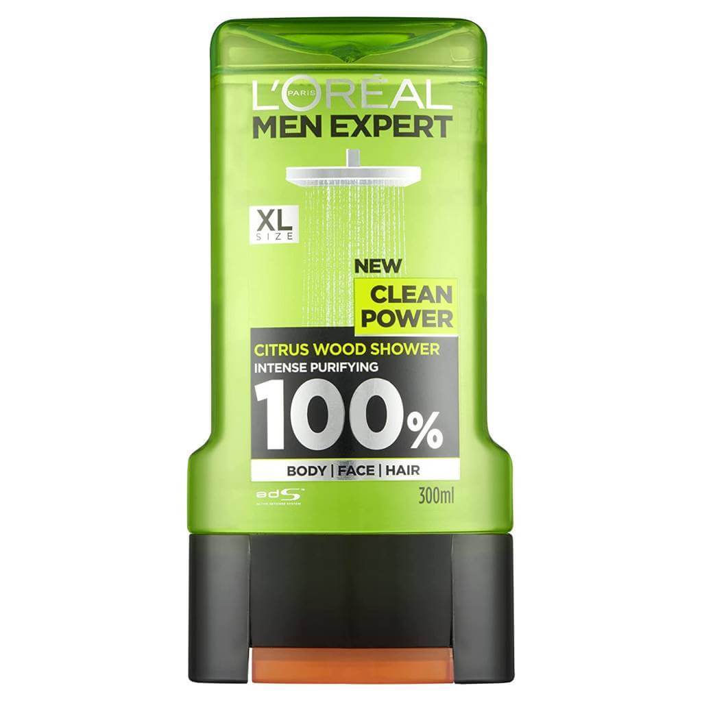Loreal Paris Men Expert Clean Power Shower Gel 300ml